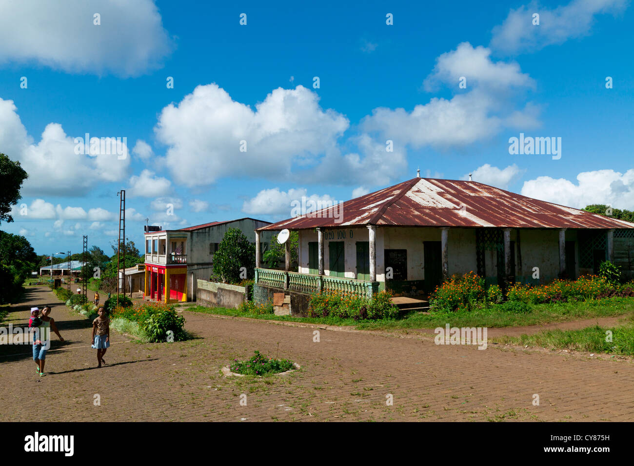 The Joffre Avenue , Main Street in Joffreville, Madagascar Stock Photo ...