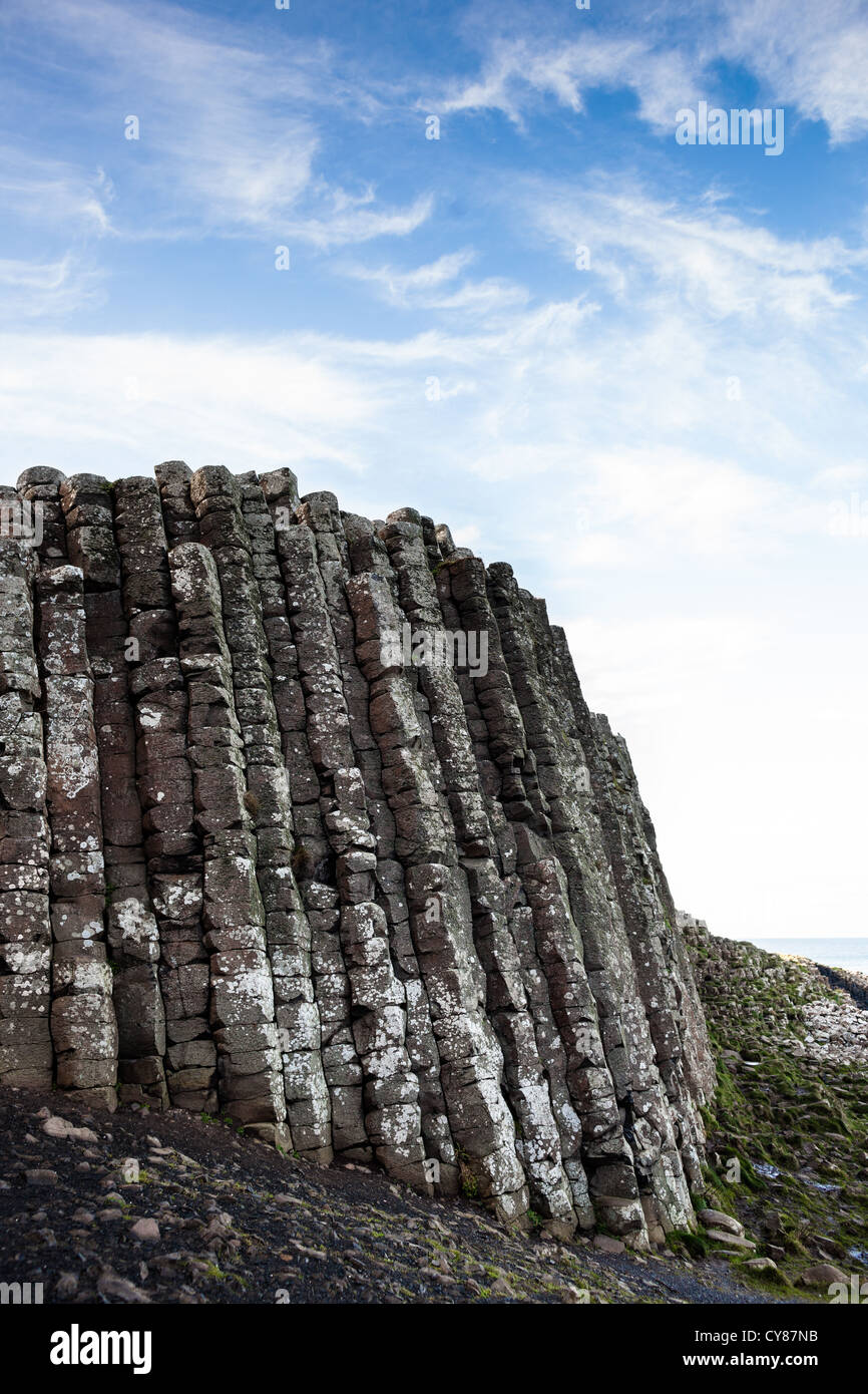 Giant's Causeway basalt columns, County Antrim, Northern Ireland Stock ...