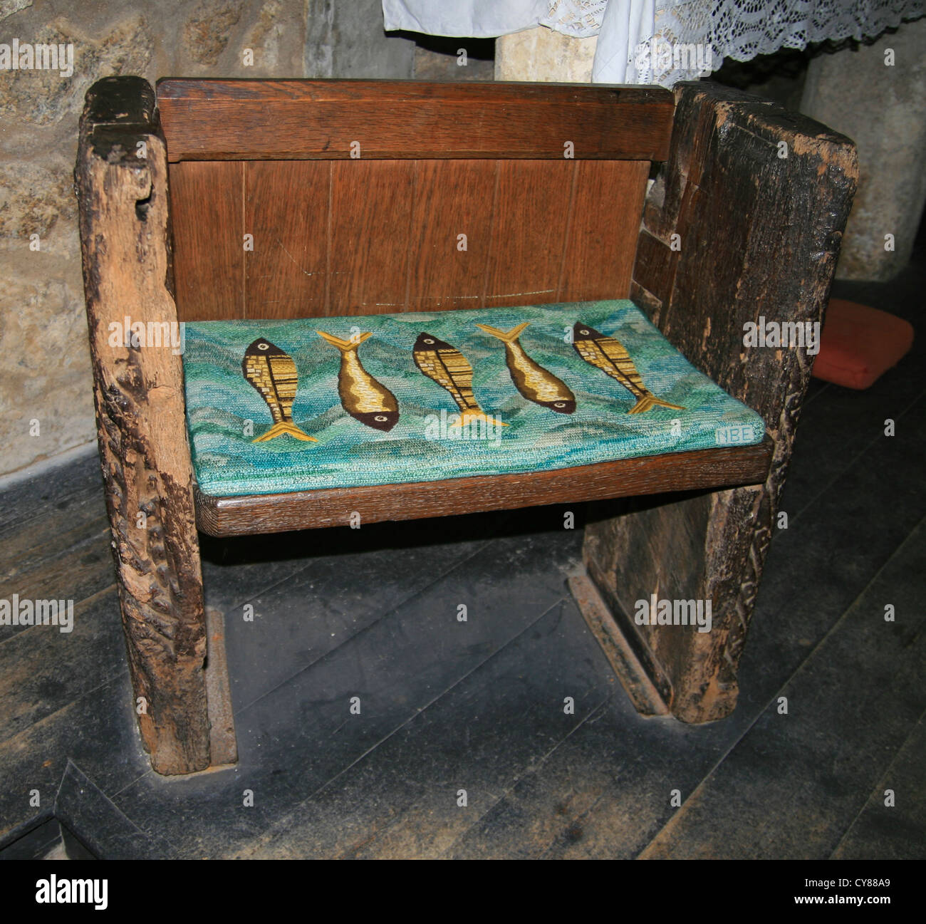 Mermaid Chair parish church Zennor Cornwall England UK Stock Photo - Alamy