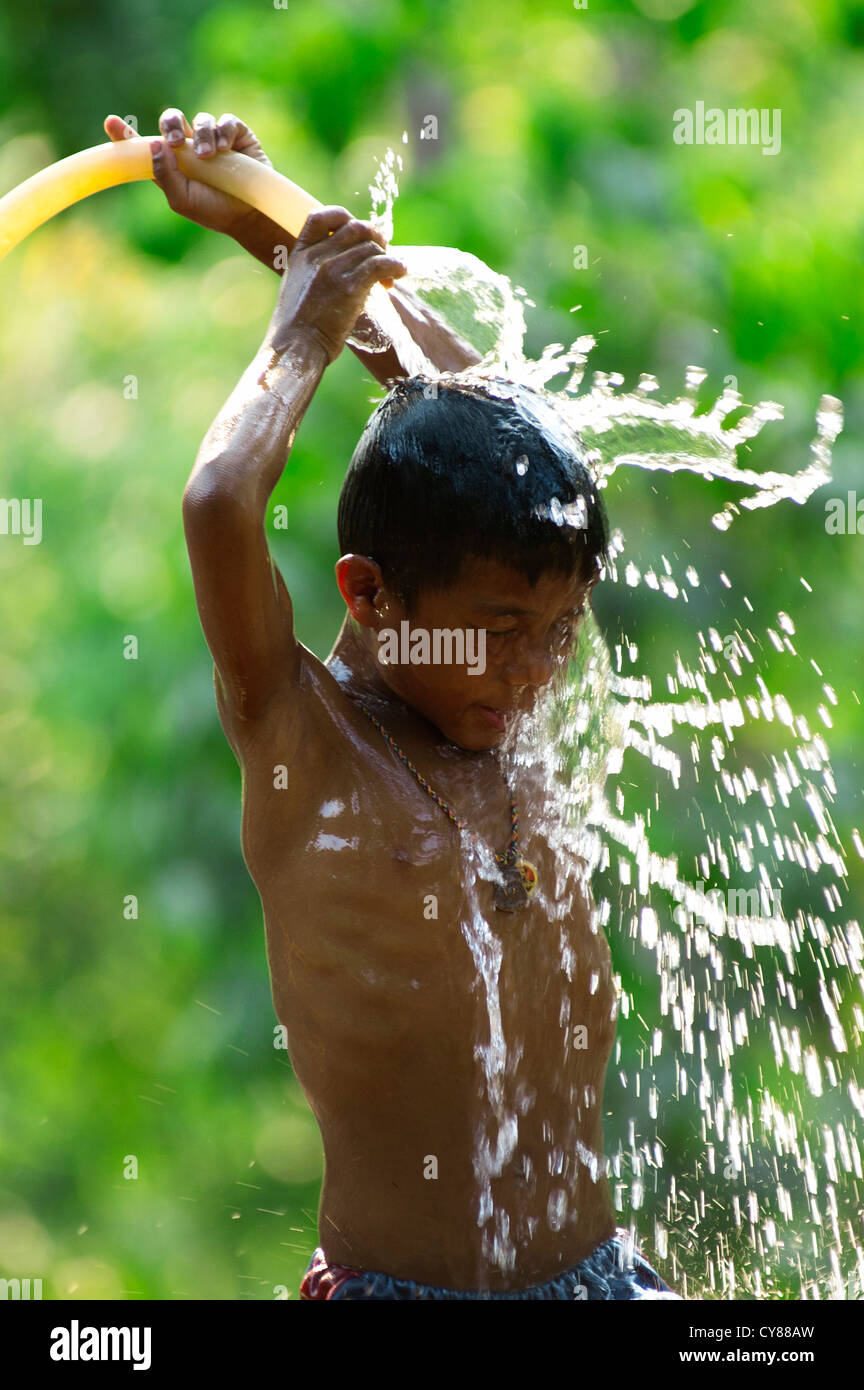 Boy cool himself water hi-res stock photography and images - Alamy
