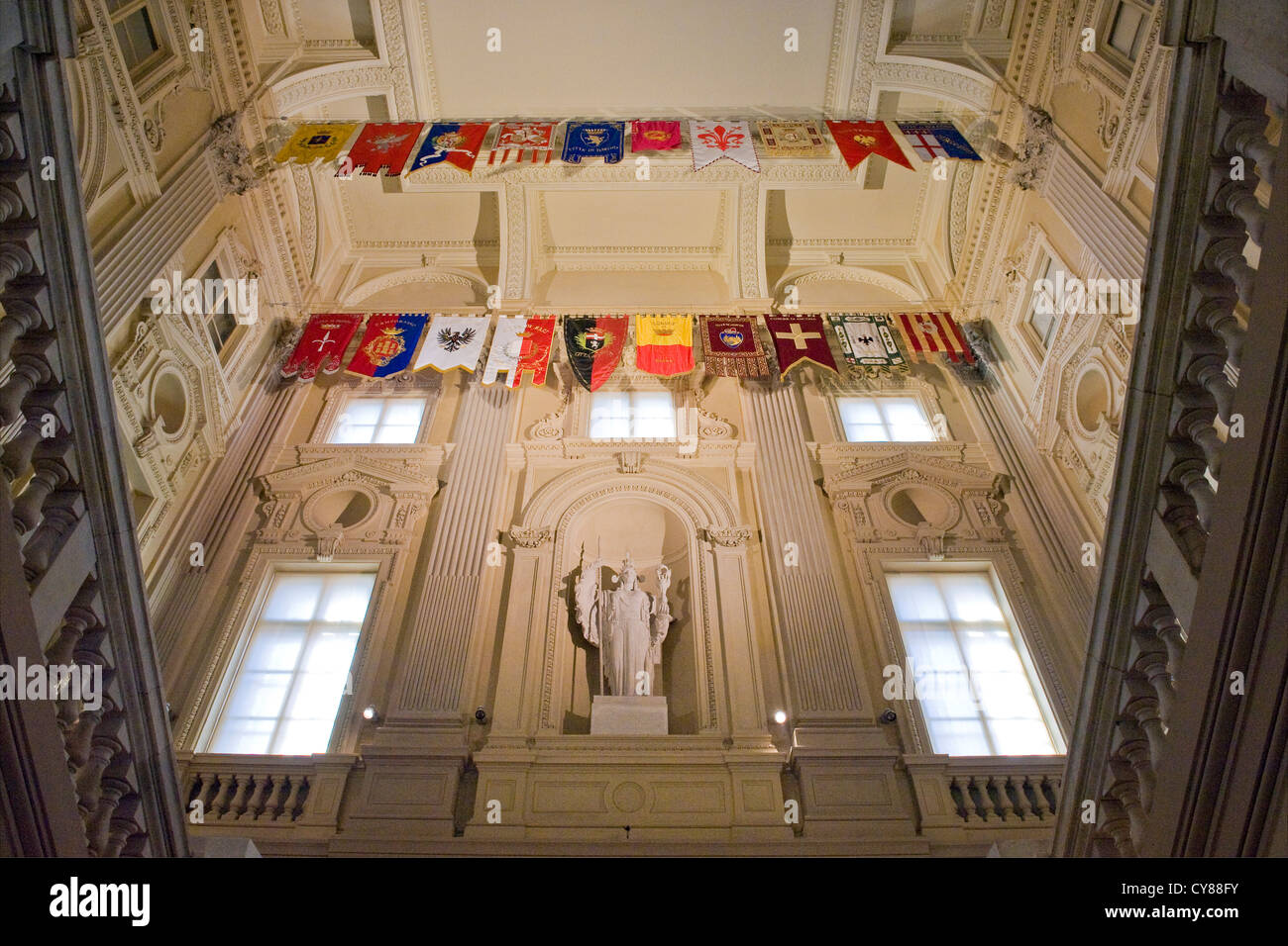 Italy, Piedmont, Turin, Carignano palace, National Museum of the ...