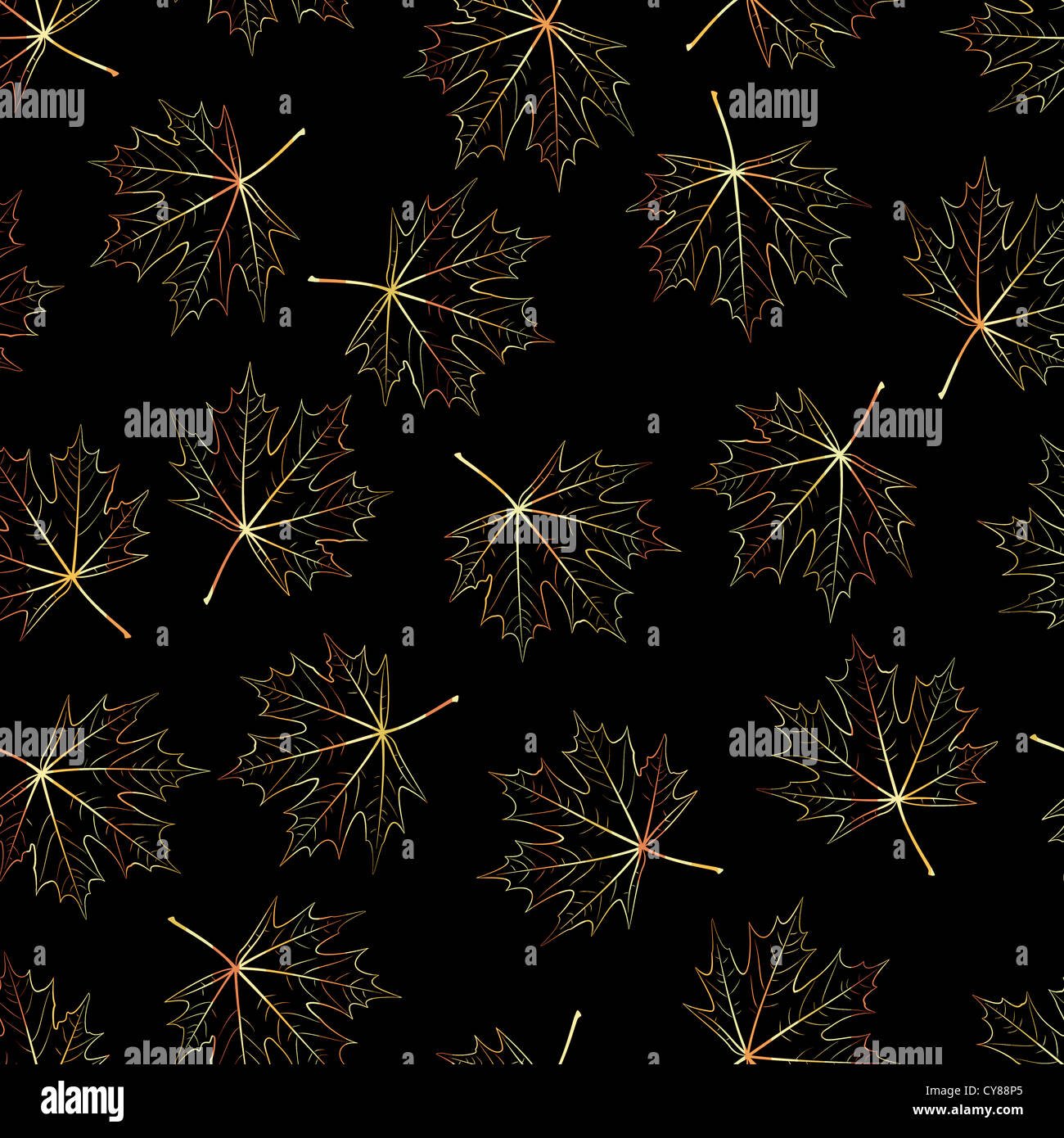 Gold Maple Seamless Background Stock Photo - Alamy