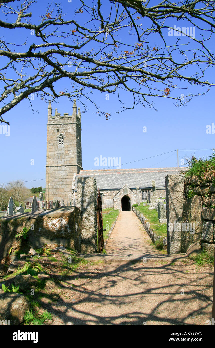 parish church St Levan Cornwall England UK Stock Photo - Alamy
