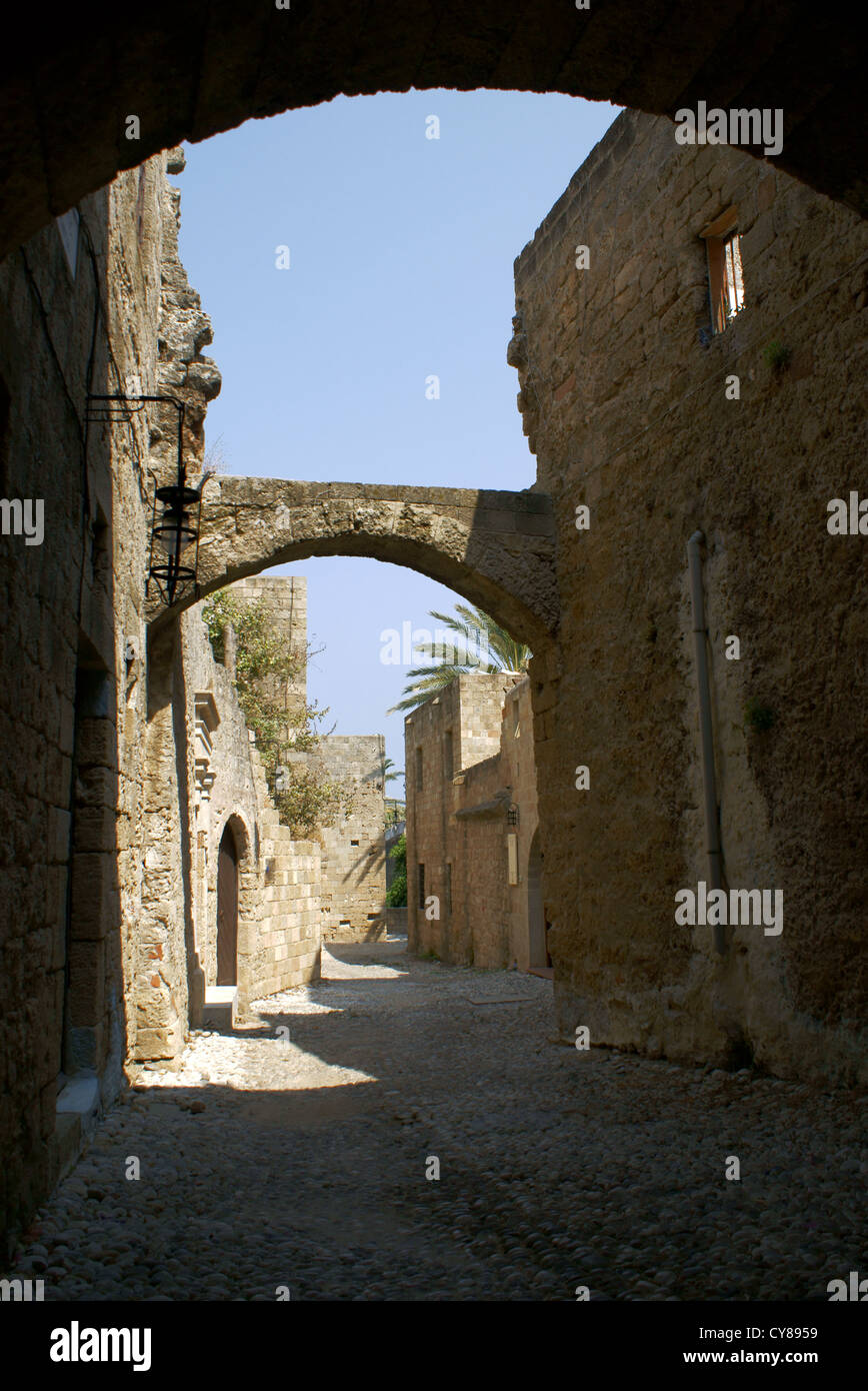 backstreet,City of Rhodes Stock Photo - Alamy