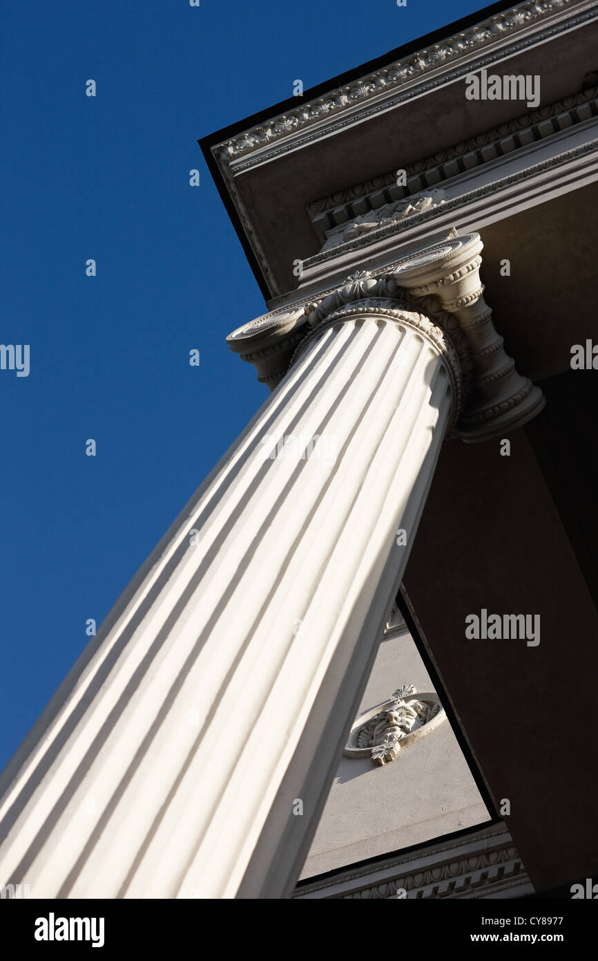 Column opera on a background of blue sky Stock Photo - Alamy