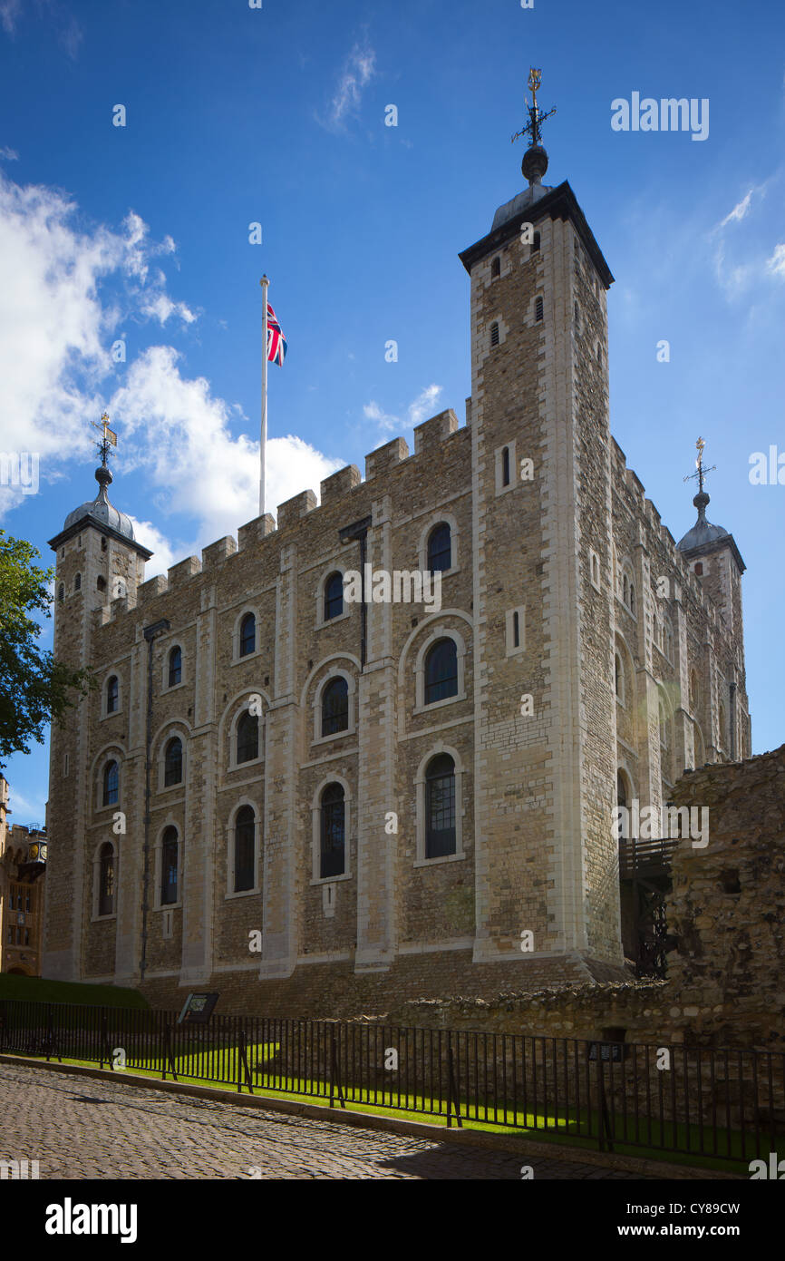 The White Tower is a central tower, the old keep, at the Tower of ...