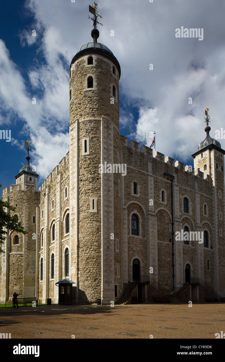 The White Tower is a central tower, the old keep, at the Tower of ...