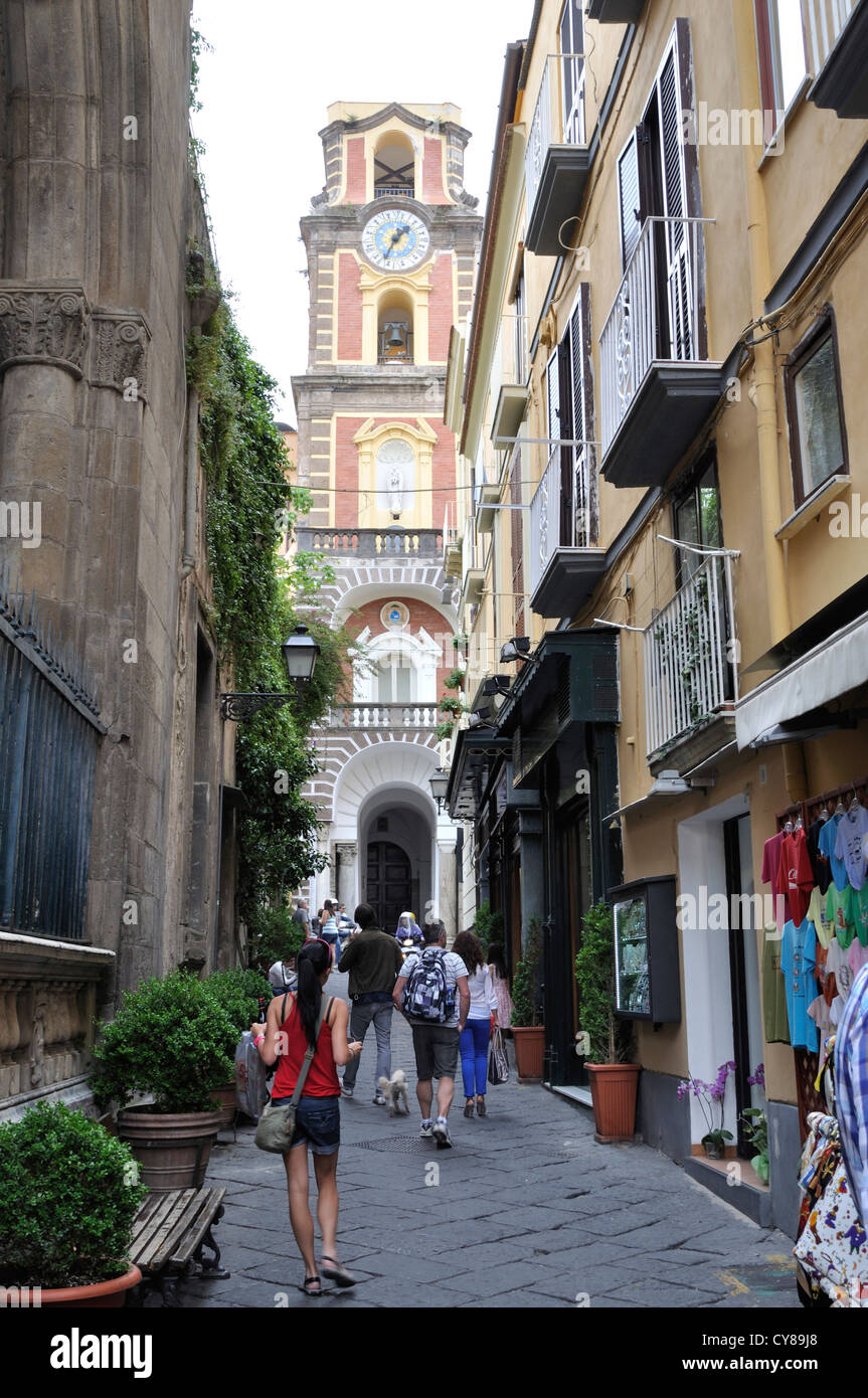 Narrow street in sorrento italy hi-res stock photography and images - Alamy