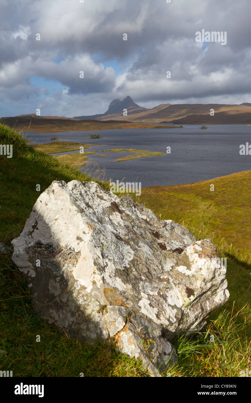 View of Suilven in Inverpolly Stock Photo - Alamy