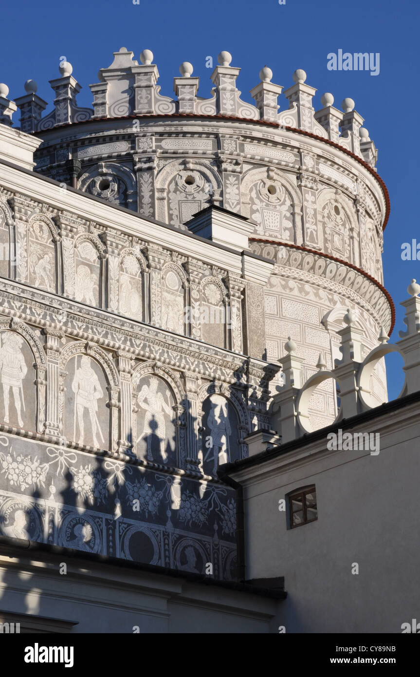 The courtyard of the castle Stock Photo - Alamy