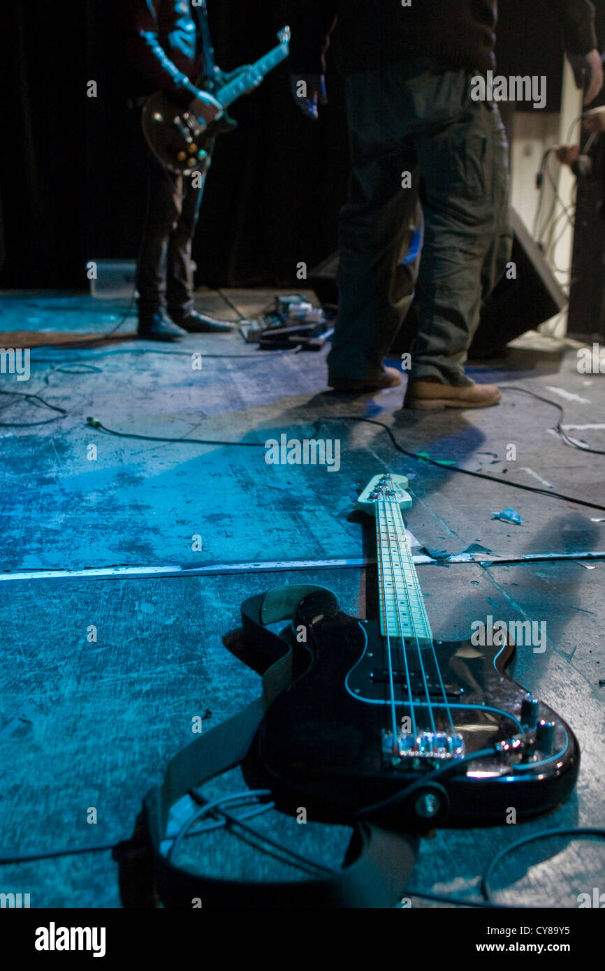 Rock Band Playing Stock Photo - Alamy