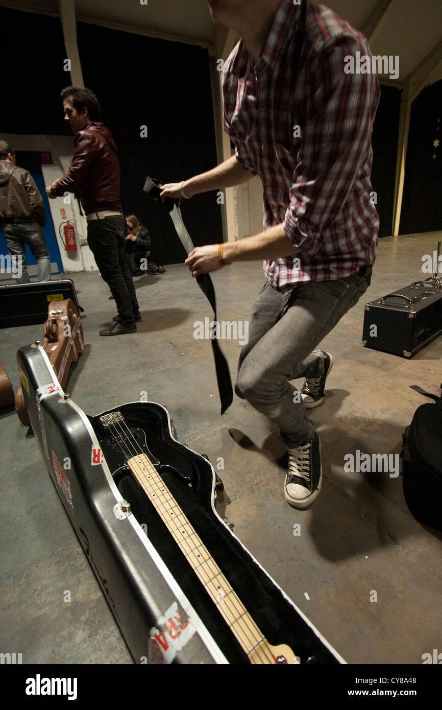 Rock Band Playing Stock Photo - Alamy