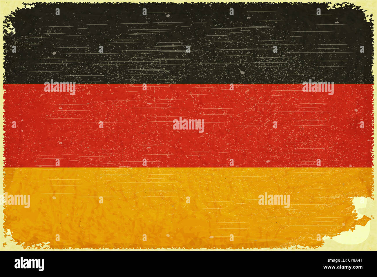 Grunge poster - German flag in Retro style - illustration Stock Photo ...