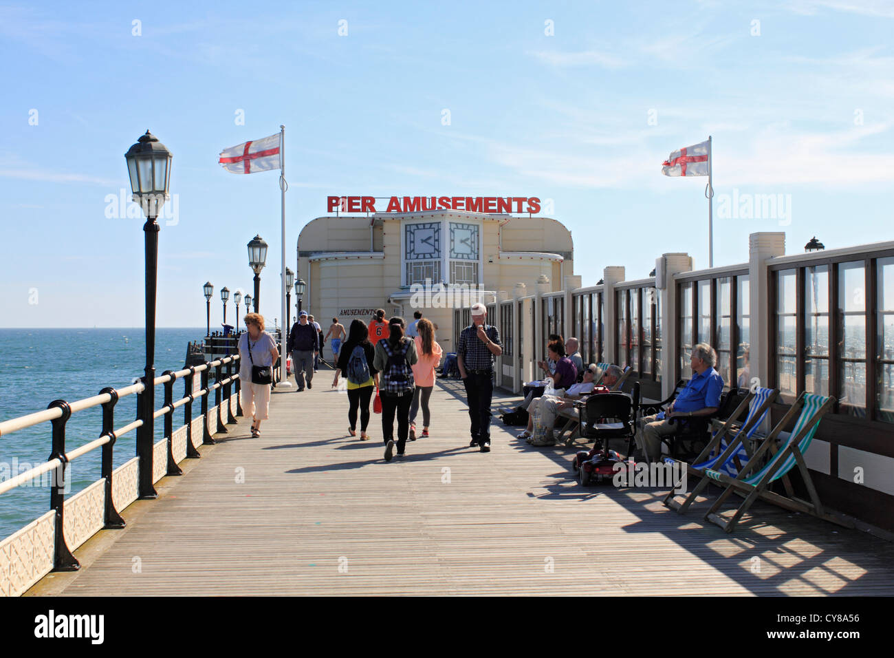 Worthing pier, West Sussex, England UK Stock Photo - Alamy