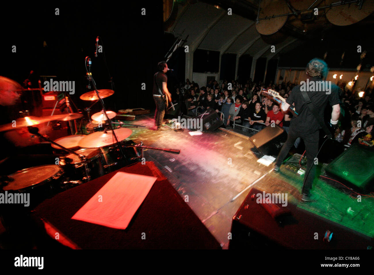 Rock Band Playing Stock Photo - Alamy