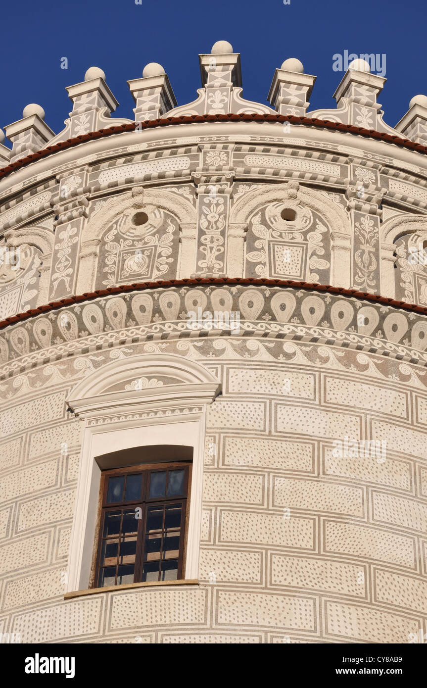 Mannerist baroque facade of the castle Stock Photo - Alamy