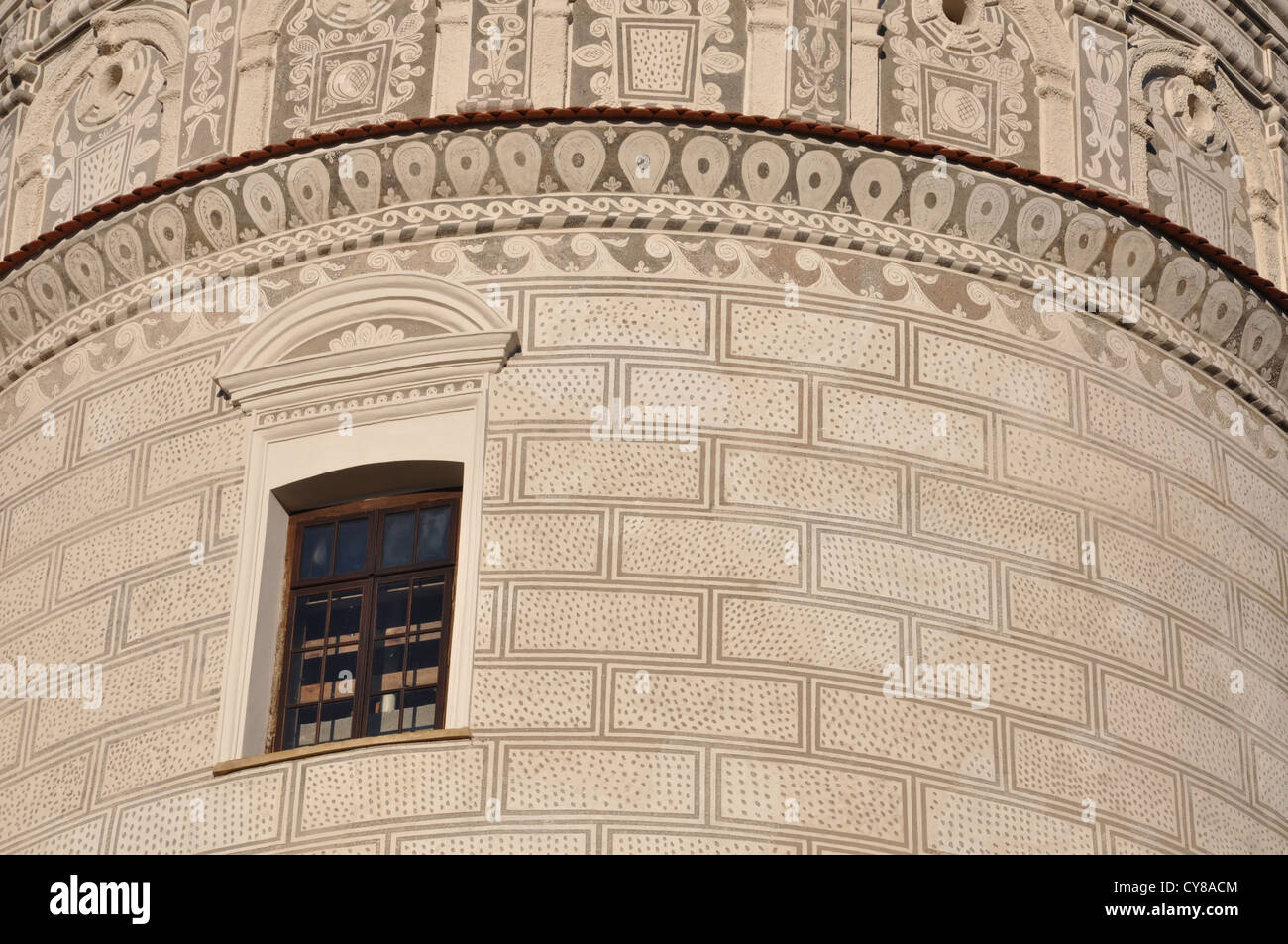 Mannerist baroque facade of the castle Stock Photo - Alamy