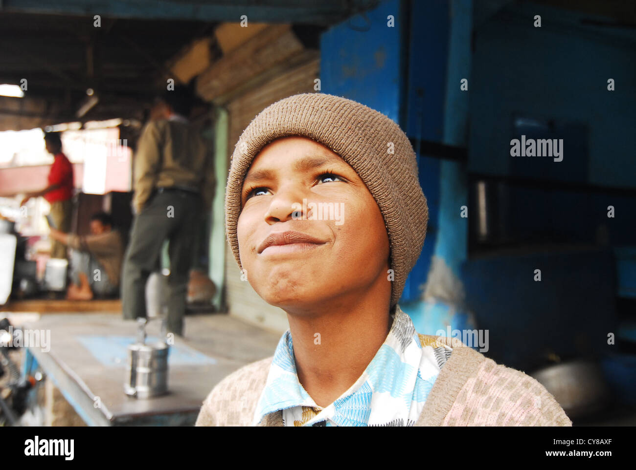 Portrait of rural boy Stock Photo - Alamy