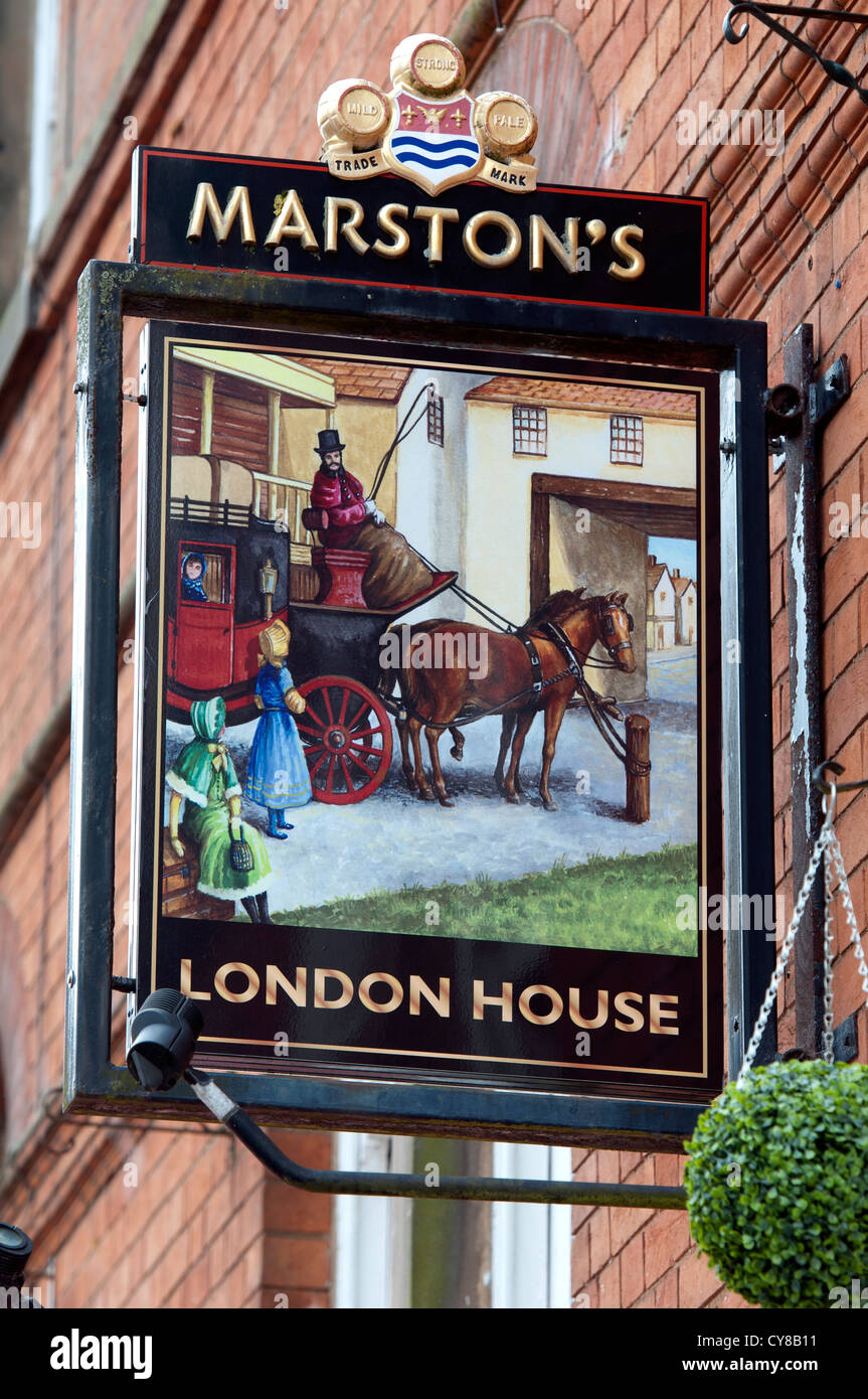 London House pub sign, Rugby, Warwickshire, UK Stock Photo - Alamy