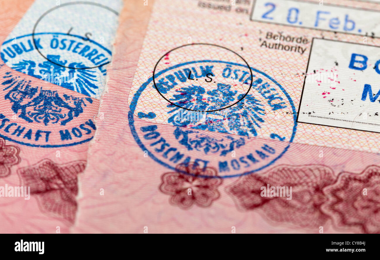 Passport Stamps Europe High Resolution Stock Photography and Images - Alamy