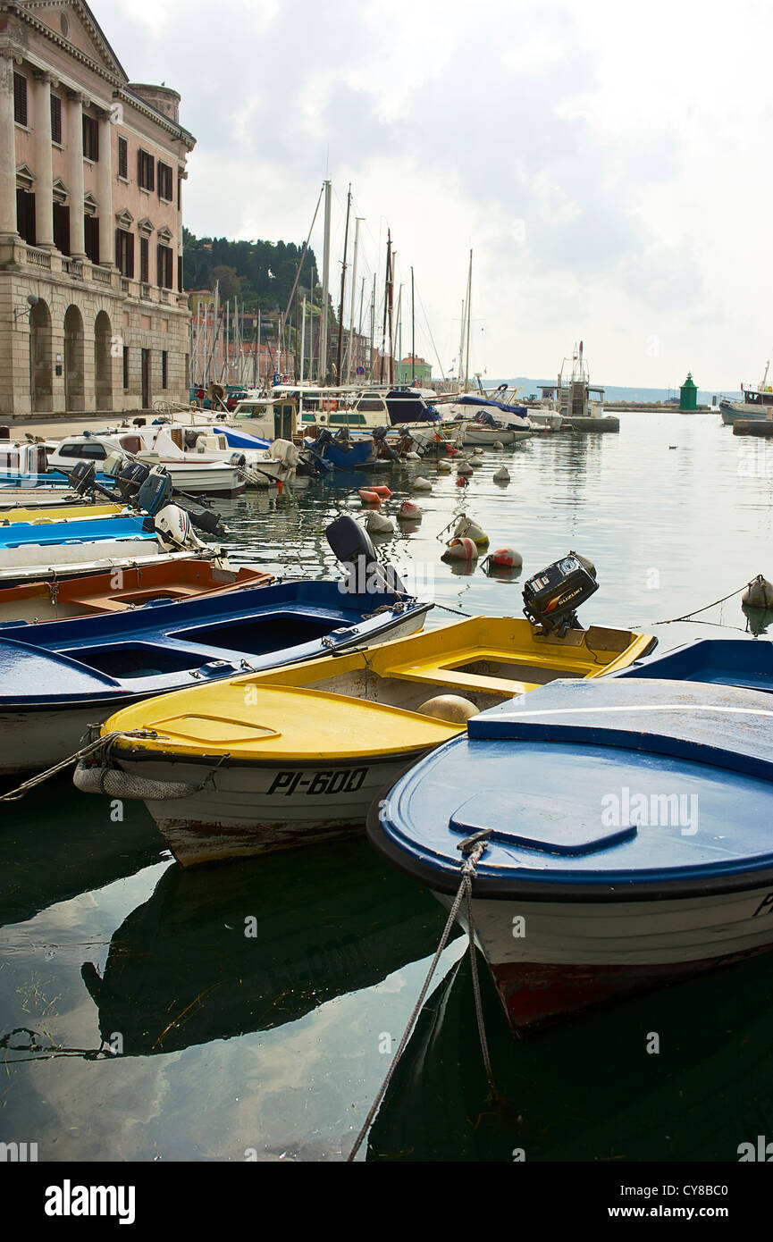 view of the port of Piran, Slovenia Stock Photo - Alamy