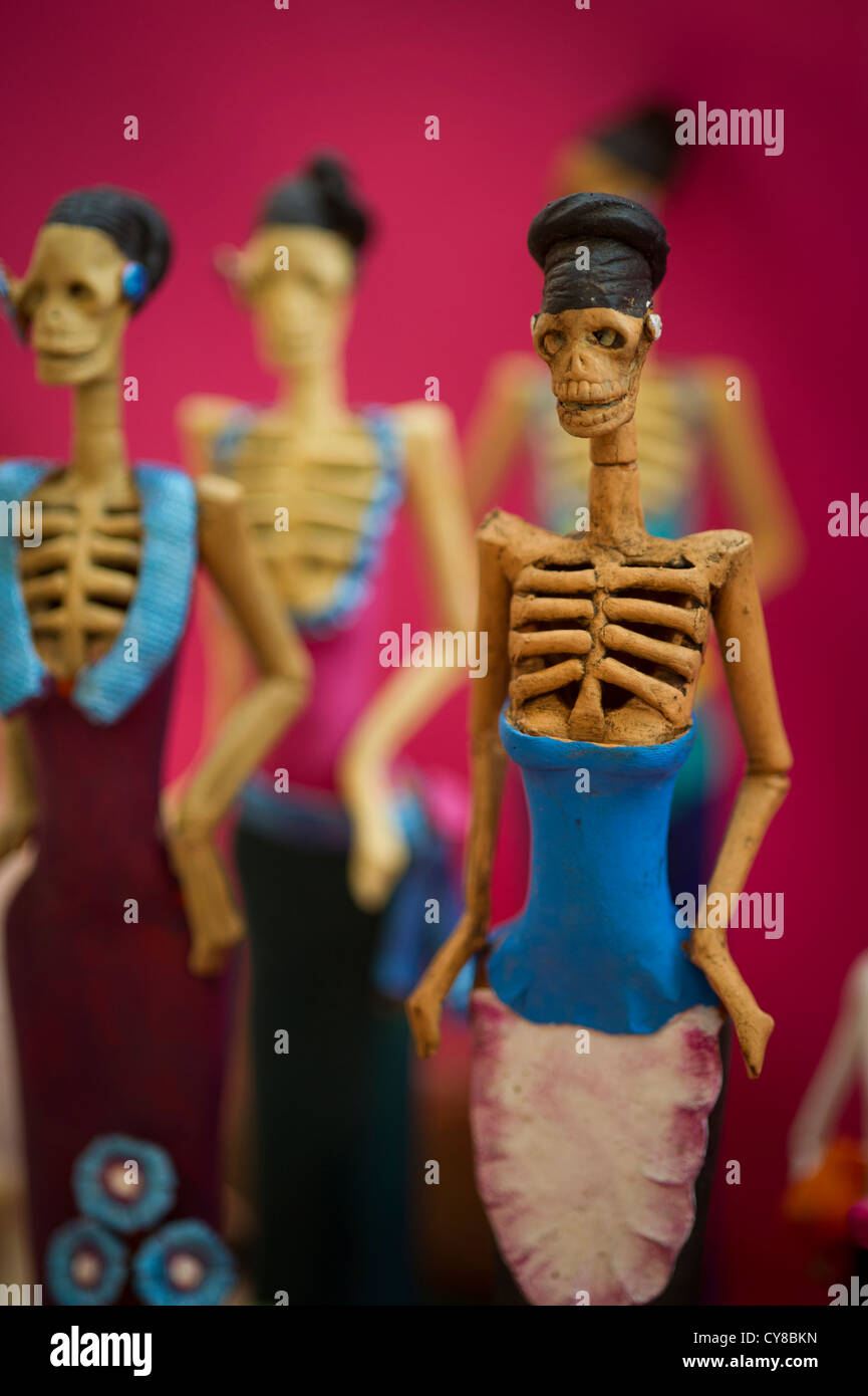 Fancy model catrina made our of mud Stock Photo - Alamy