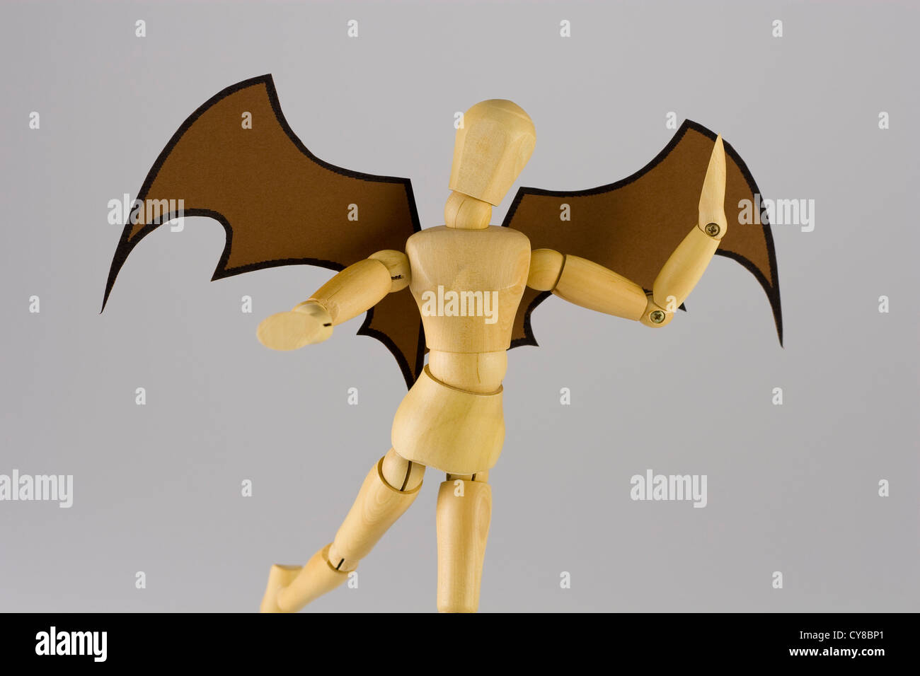 Winged human figure Stock Photo - Alamy