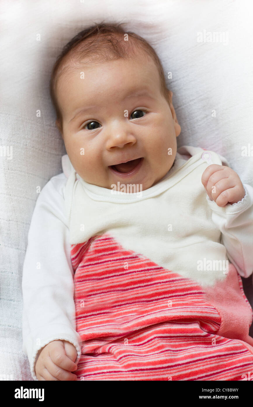 Portrait of cute happy baby, looking at camera Stock Photo - Alamy