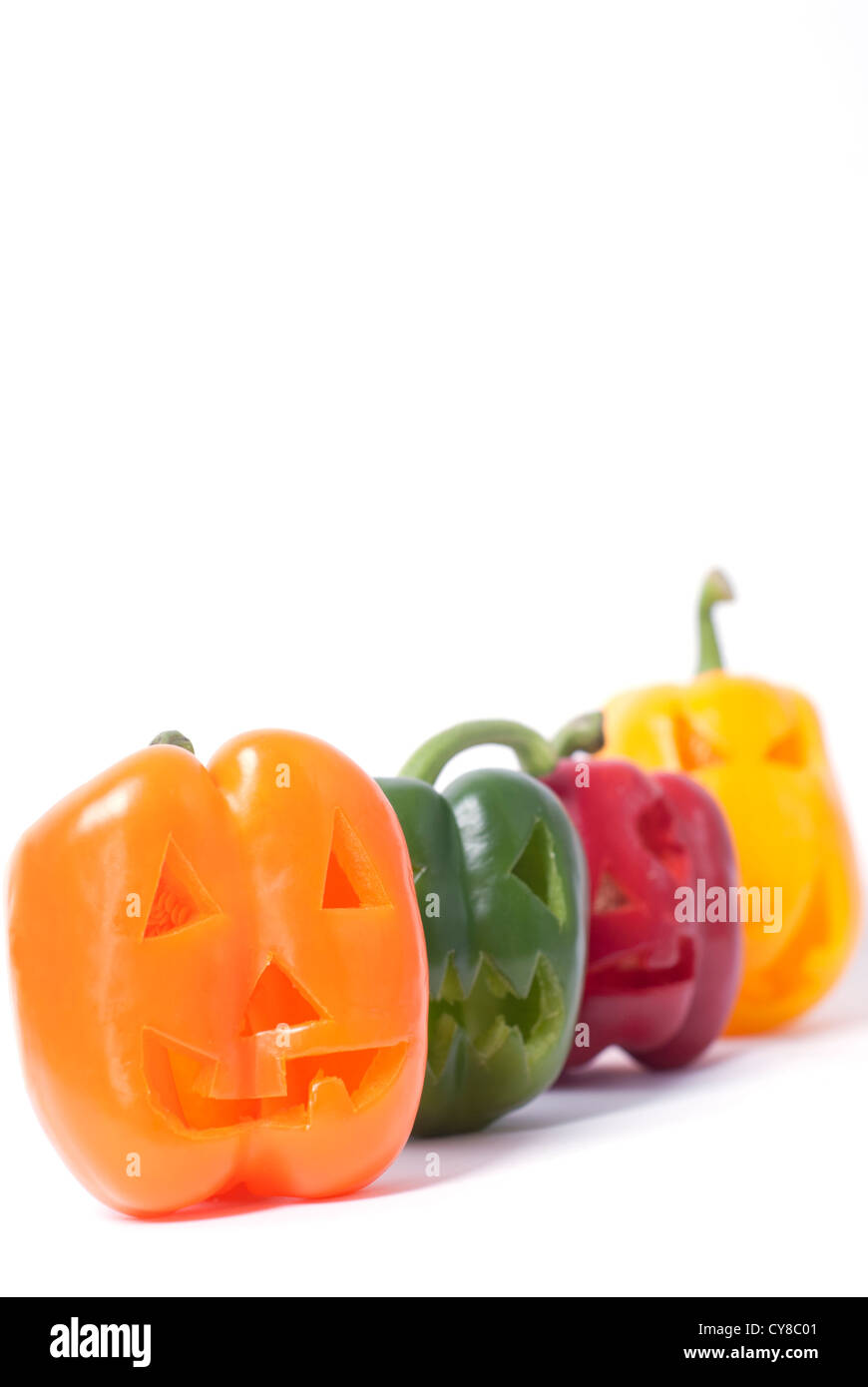 Vegetable Carving With Capsicum