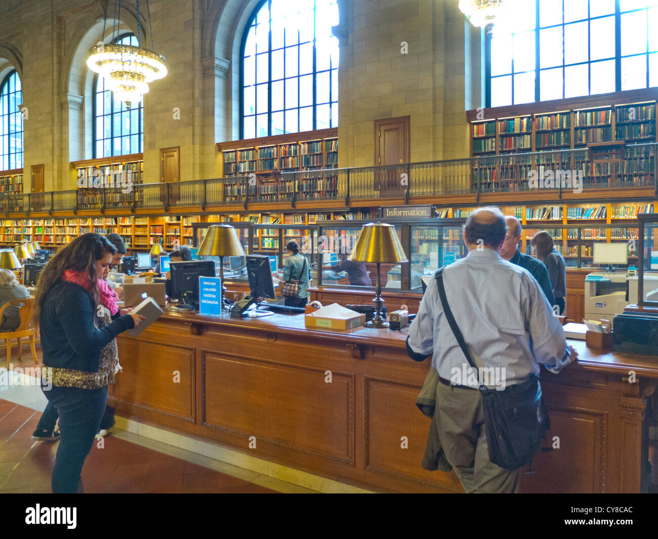 New York Public Library Reading room Stock Photo - Alamy