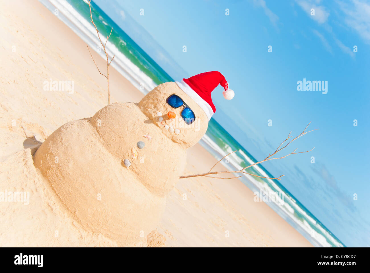 Perfect Sandman With Carrot Nose And Sunnies, perfectly shaped Snowman ...