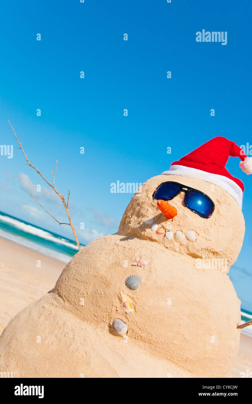 Perfect Sandman With Carrot Nose And Sunnies, perfectly shaped Snowman ...