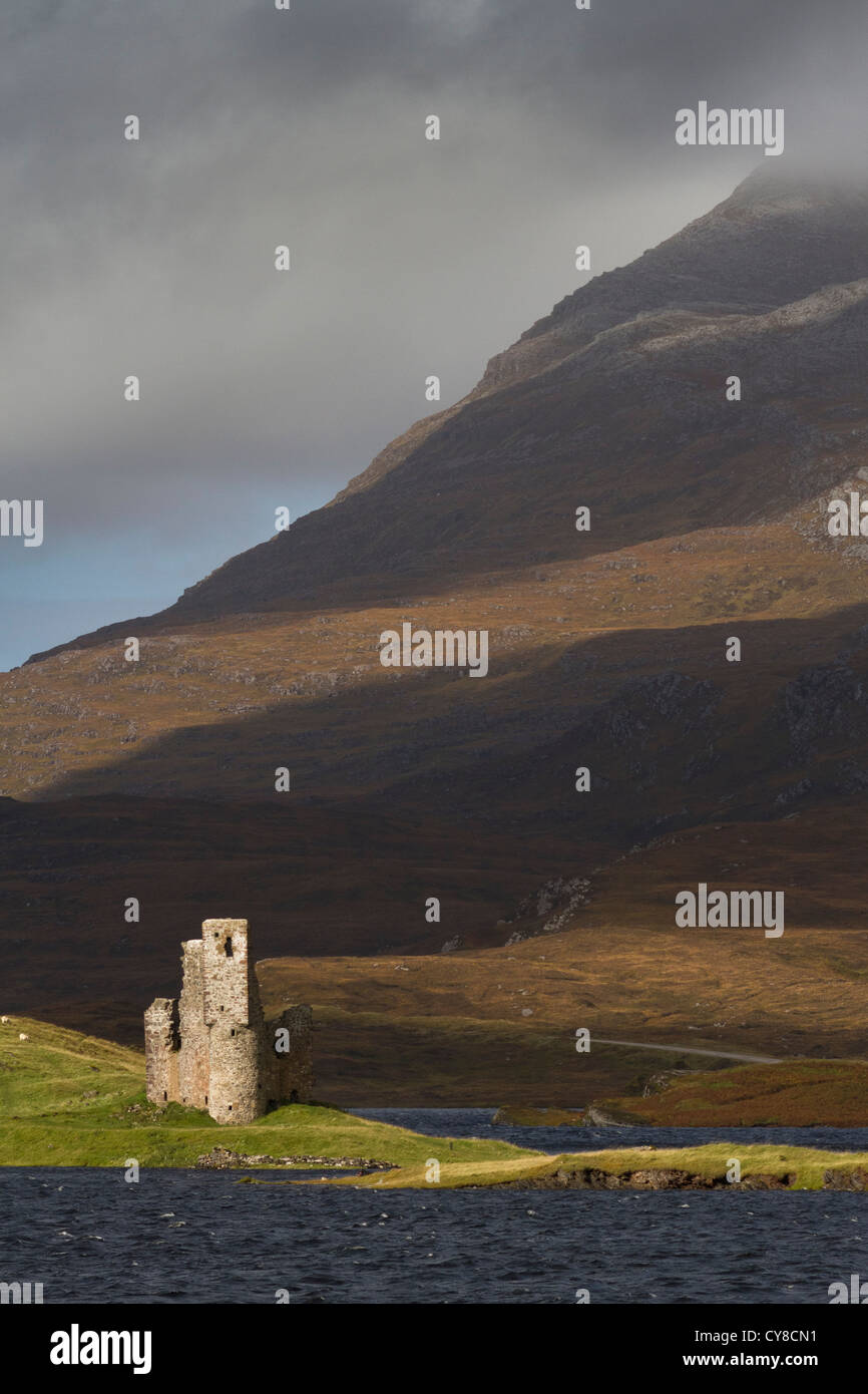 Ardwreck Castle, Assynt Stock Photo - Alamy