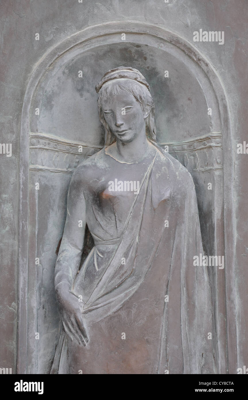 Bas-relief of a woman Siena Stock Photo - Alamy