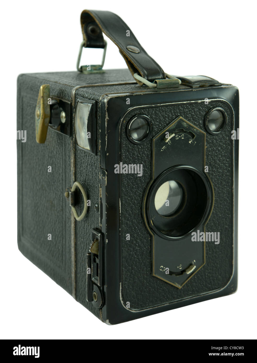 Vintage black film camera Cut Out Stock Images & Pictures - Alamy