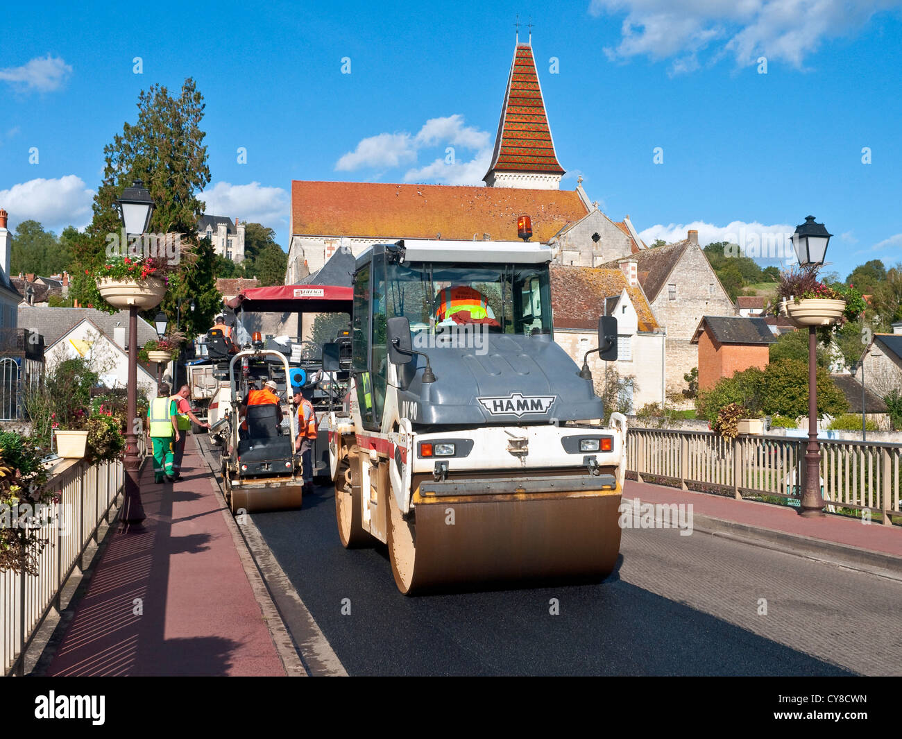 Man Tarmac Roller Road High Resolution Stock Photography and Images - Alamy