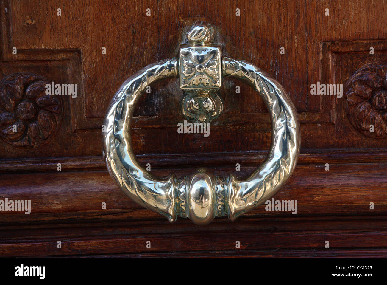 Ancient door knocker Stock Photo - Alamy