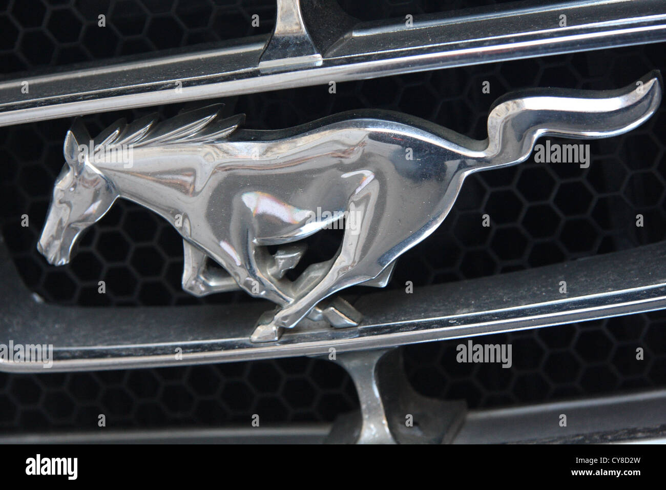 Details of a Mustang car Stock Photo - Alamy