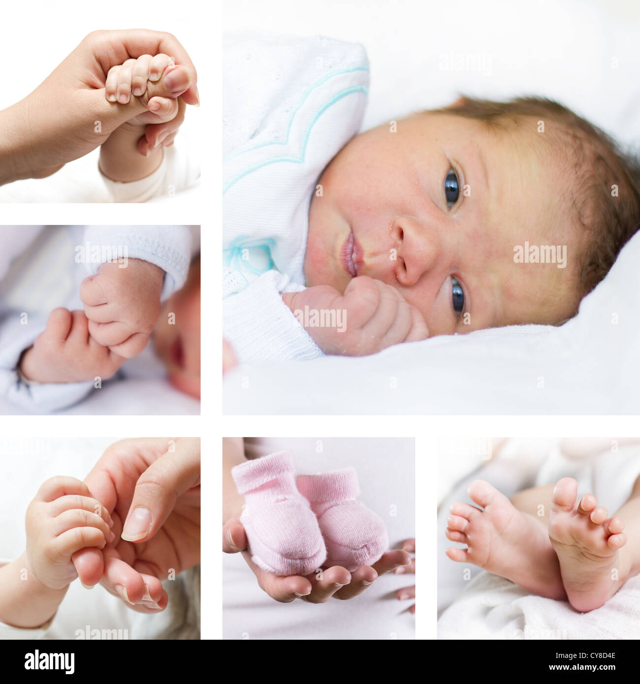 Newborn baby collection Stock Photo - Alamy
