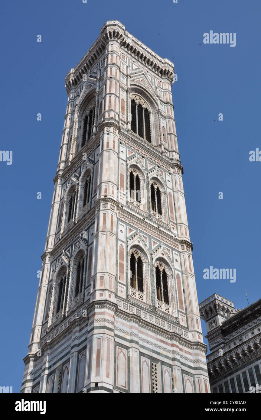 The Giotto's Campanile tower Florence Stock Photo - Alamy