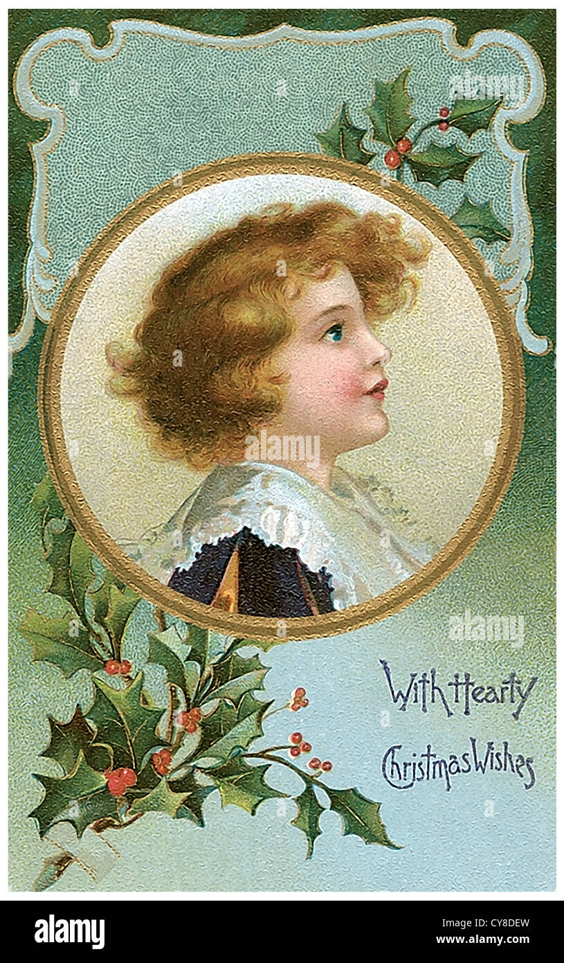 Santa Claus in mistletoe Stock Photo - Alamy