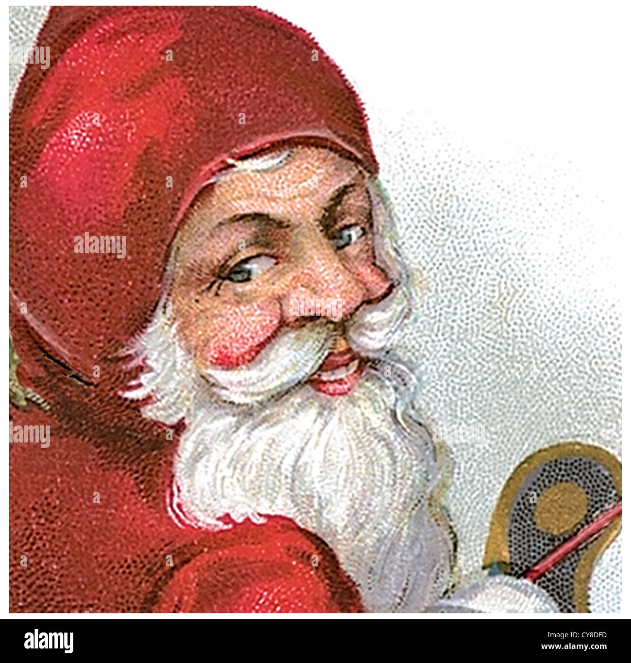 Santa Claus in coach Stock Photo - Alamy