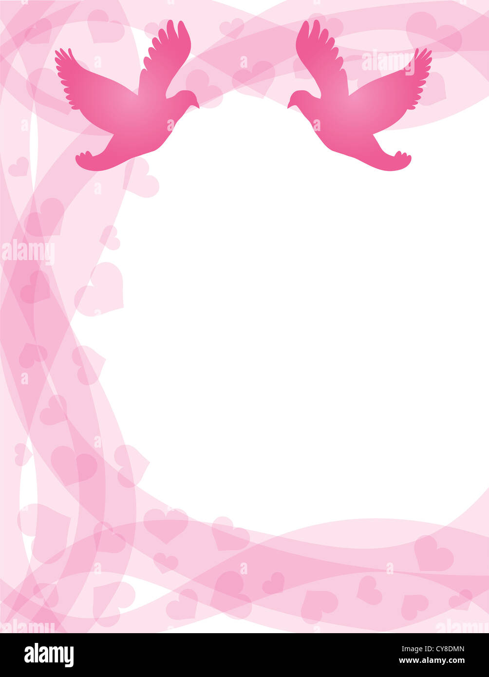 Wedding Doves Border