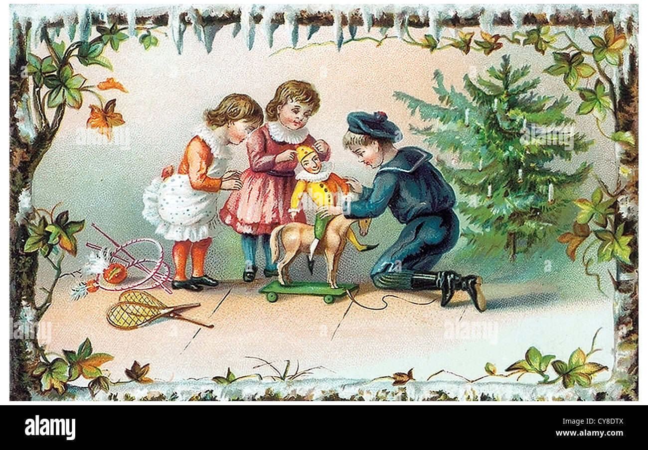 Victorian children playing hi-res stock photography and images - Alamy