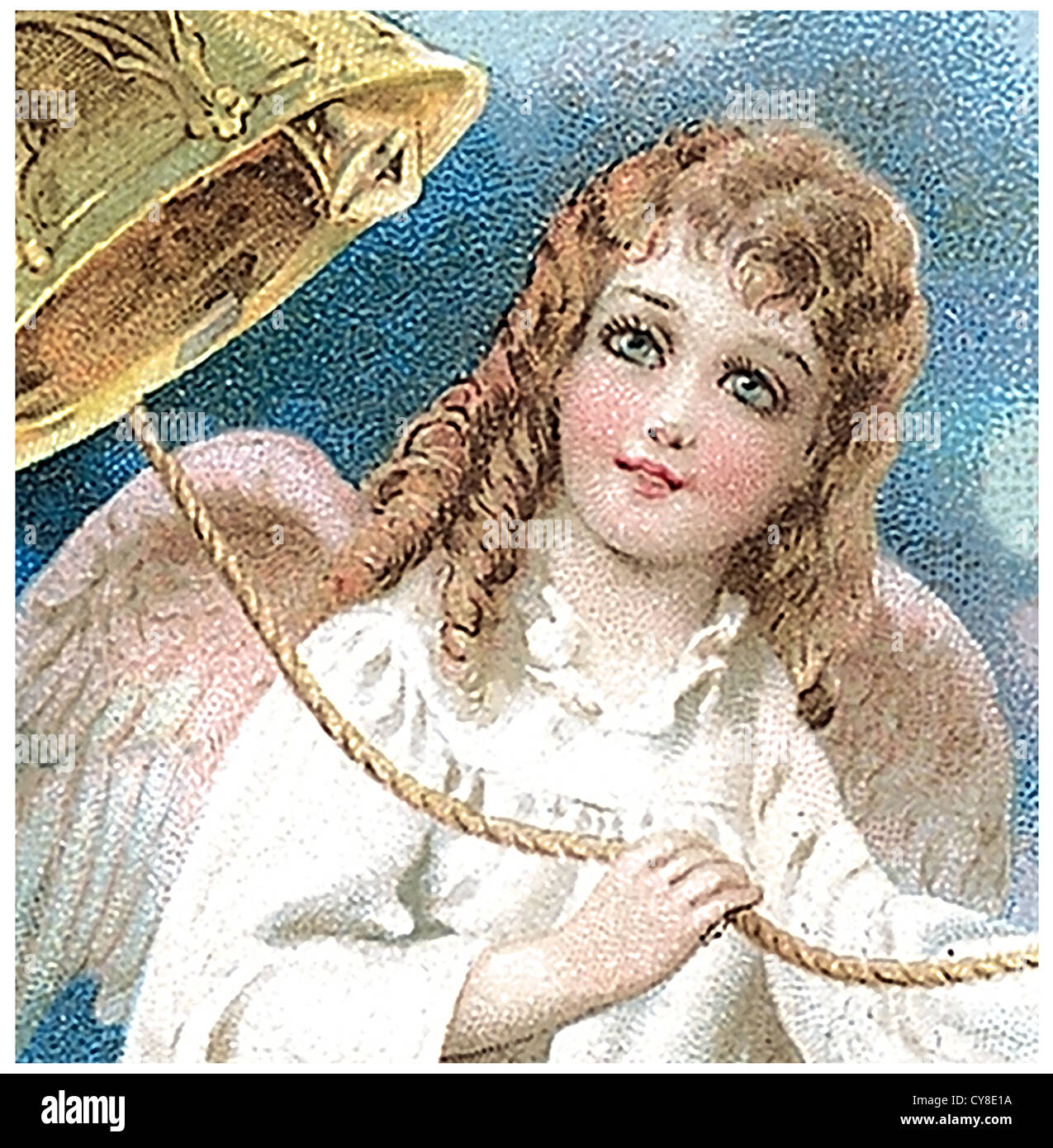Angel rings a bell night Stock Photo - Alamy