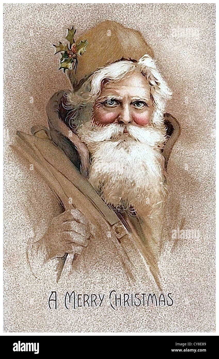 Portrait of Santa Claus Stock Photo - Alamy