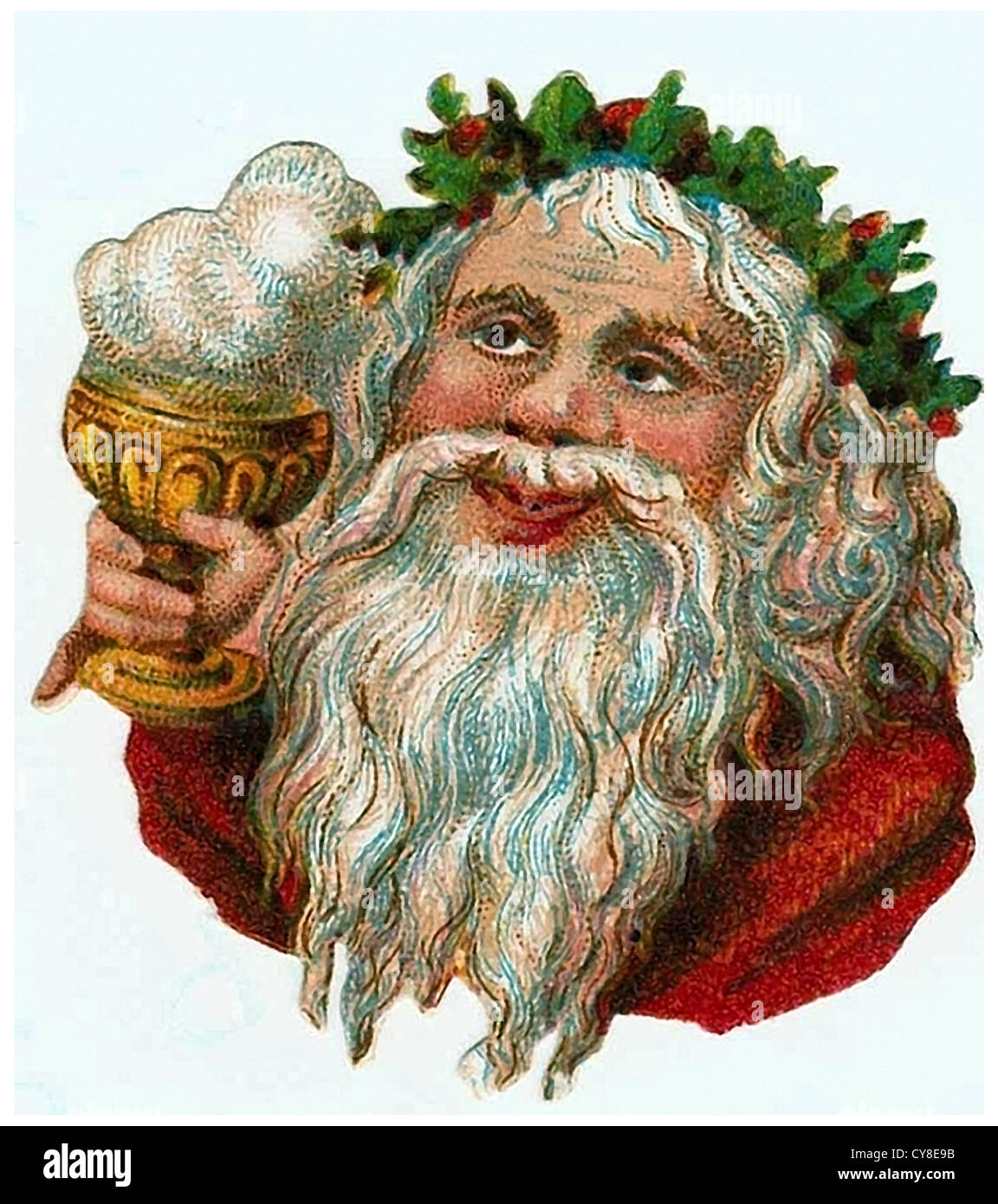 Santa Claus drunk Stock Photo - Alamy