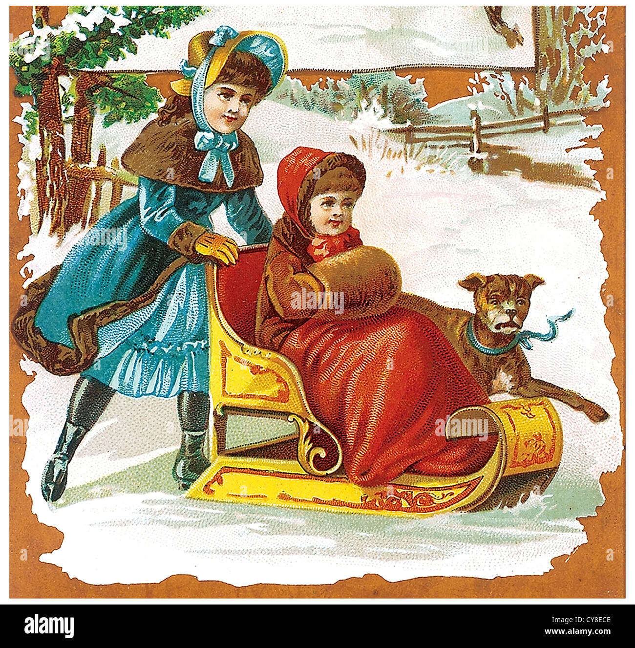 Two girls play in the carriage hi-res stock photography and images - Alamy