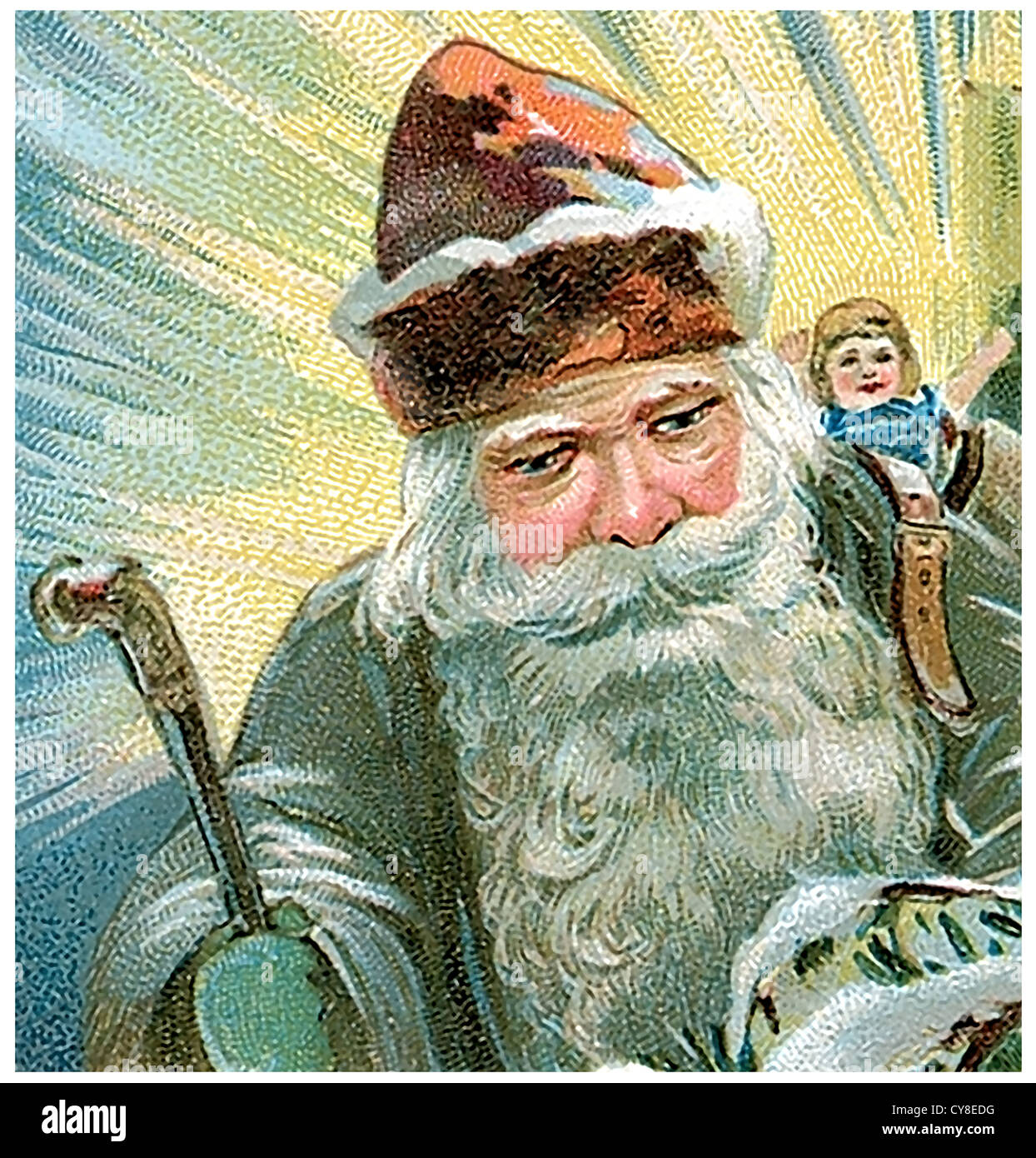 Bearded man santa greetings hi-res stock photography and images - Alamy