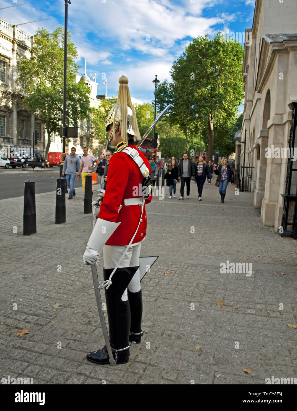 Royal Guard in front of Horse Guards on Whitehall, City of Westminster ...